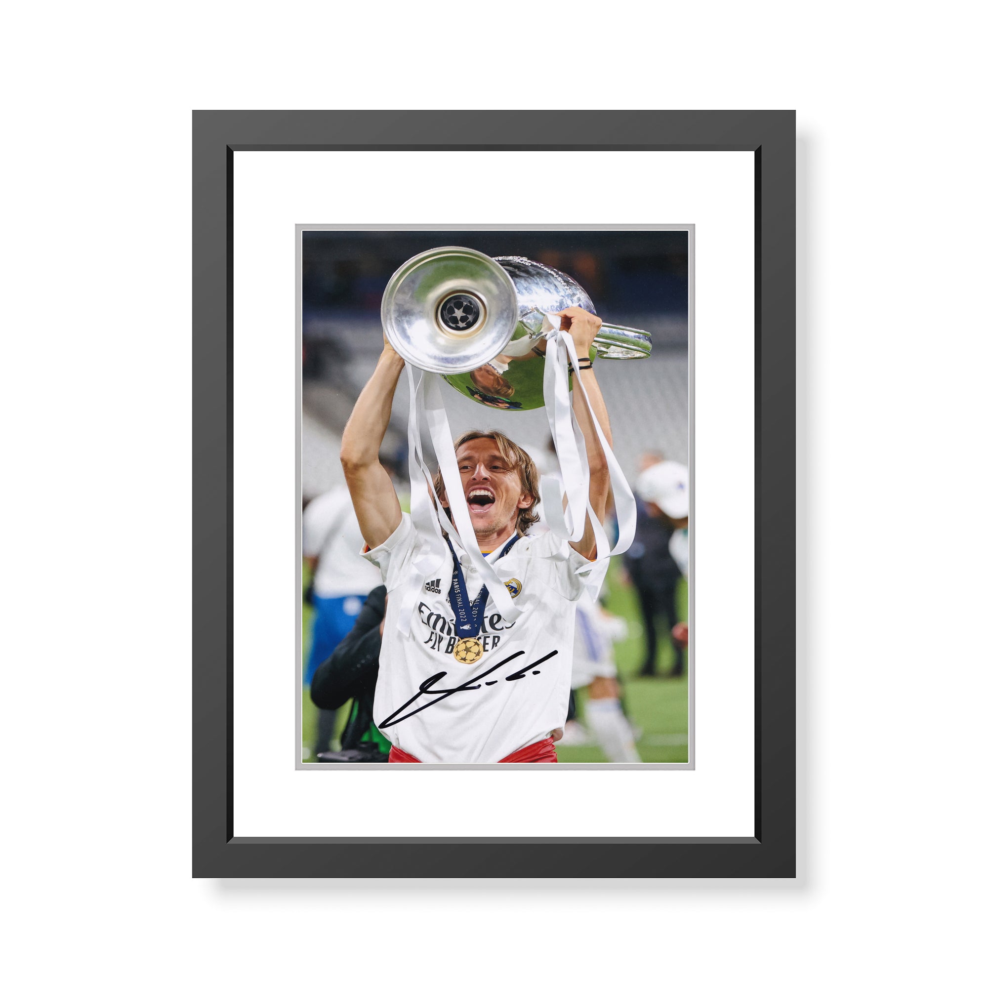 Luka Modric Signed Real Madrid Photo: Champions League Final